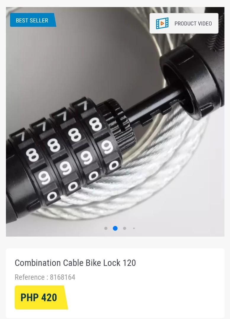 Decathlon Bike Lock, Sports Equipment, Bicycles & Parts, Bicycles on ...