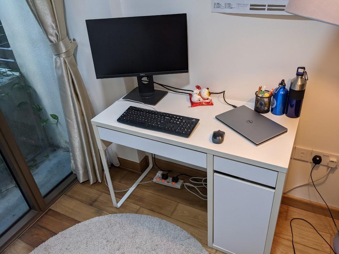 Desk Ikea Micke, Furniture & Home Living, Furniture, Tables & Sets on ...
