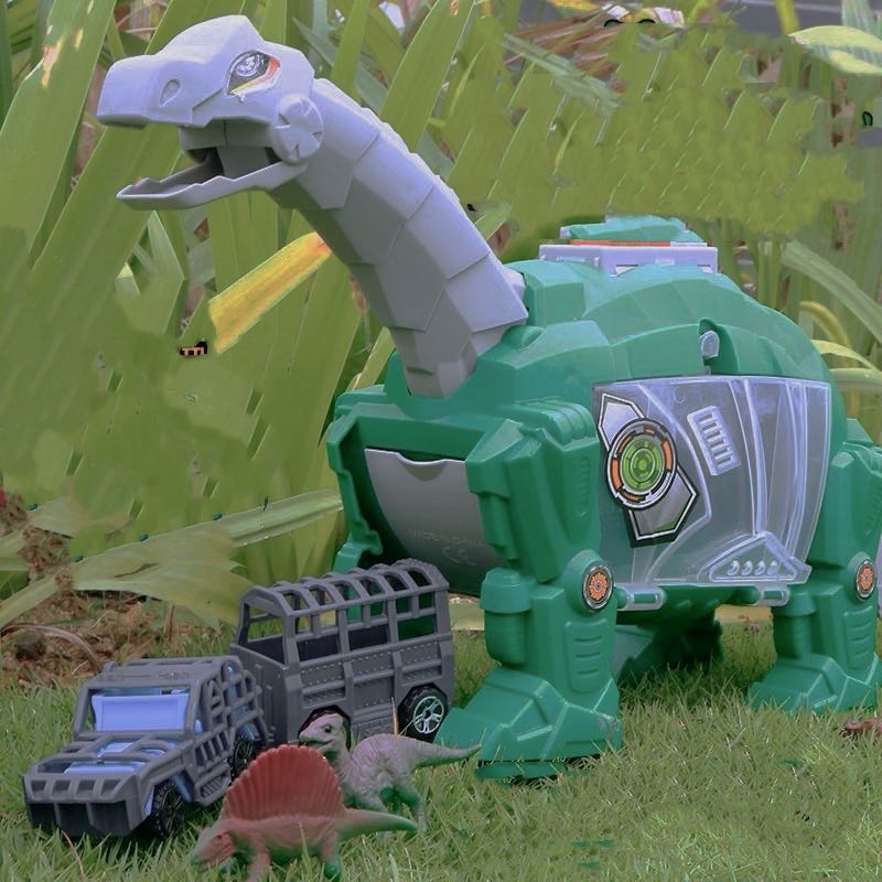 Dino Storage (Brachiosaurus) with cars + mini dinosaurs, Hobbies & Toys ...