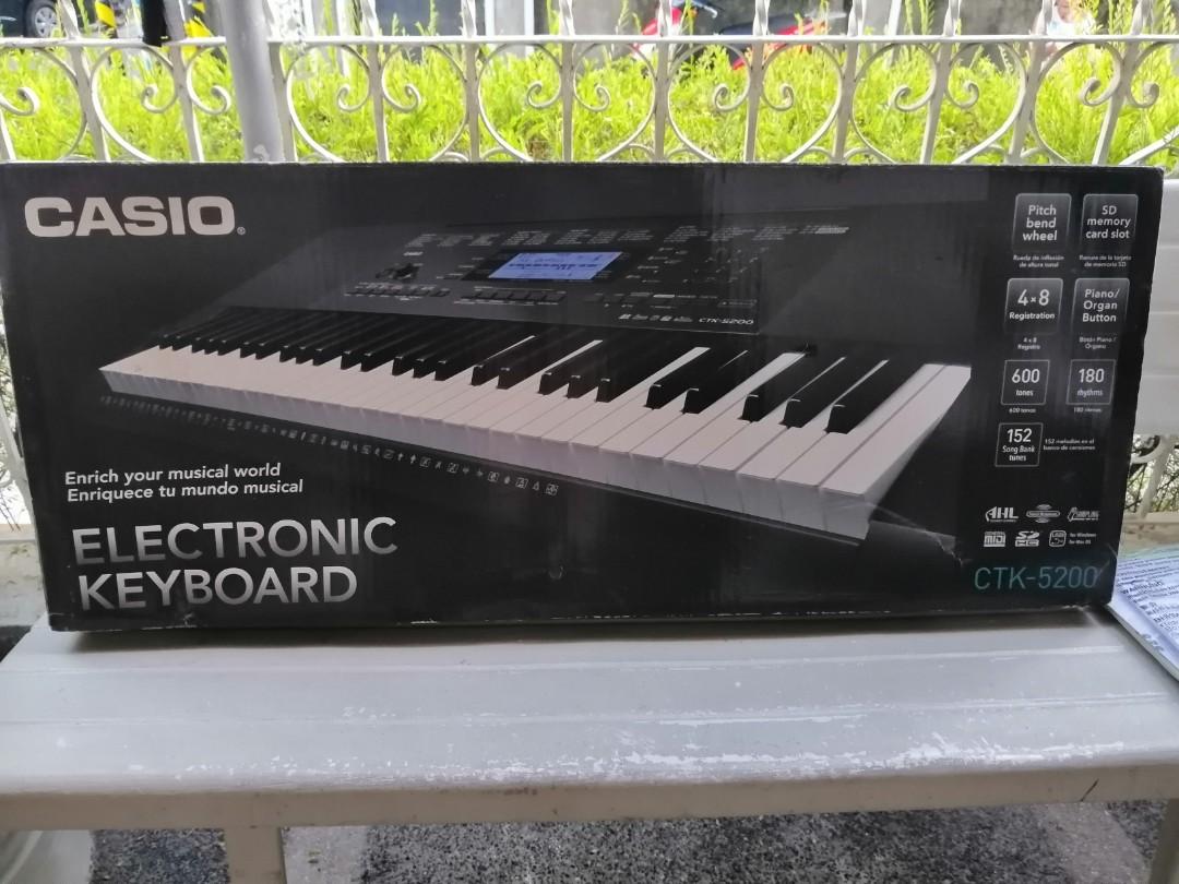 Casio Electronic Keyboard CTK-5200, Hobbies & Toys, Music & Media ...