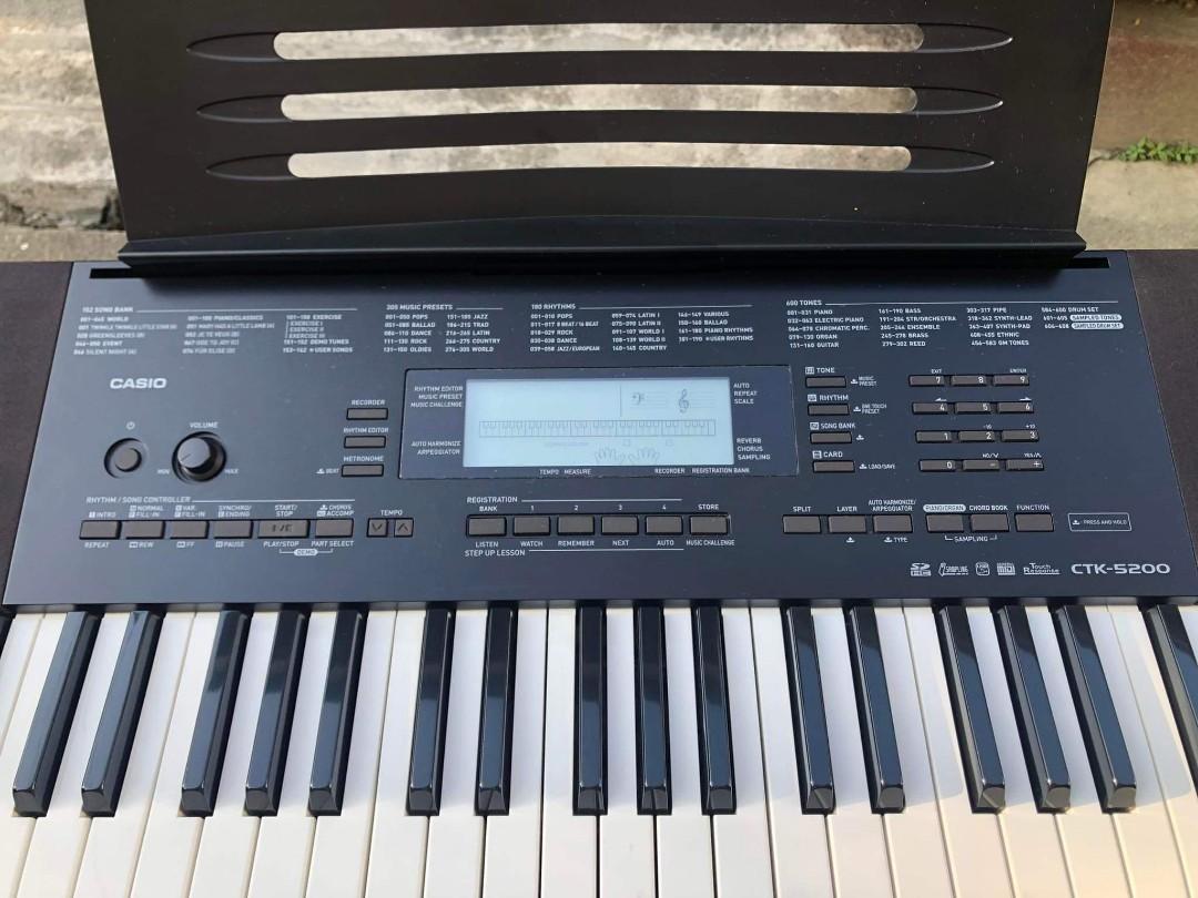 Casio Electronic Keyboard CTK-5200, Hobbies & Toys, Music & Media ...