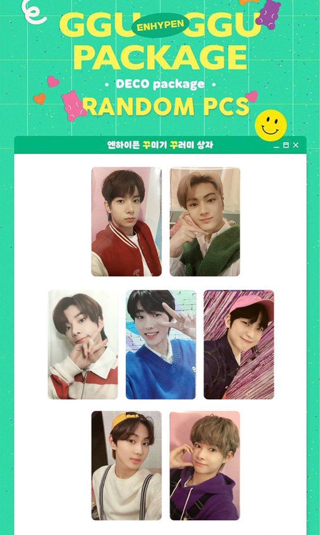 ENHYPEN Ggu Ggu Package Photocards wts/lfb, Hobbies & Toys, Memorabilia & Collectibles, K-Wave ...