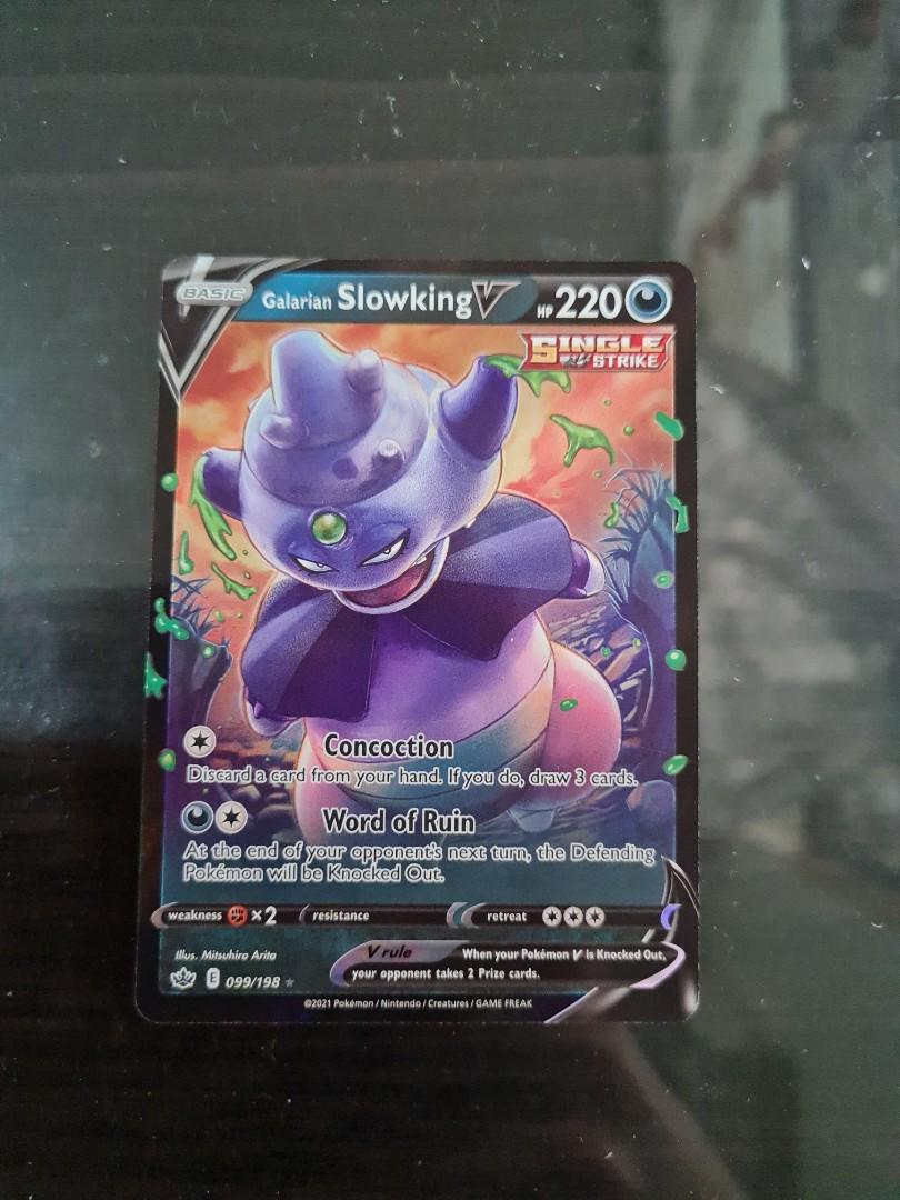 Galarian Slowking V, Hobbies & Toys, Toys & Games on Carousell