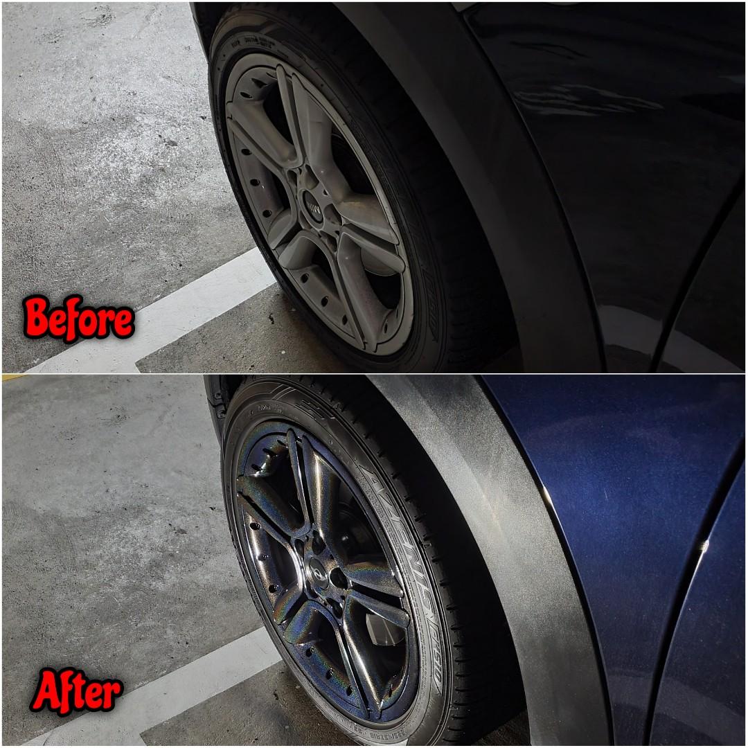 Gloss Black Hologram Rims Spray Paint Service On (Mini Cooper ...