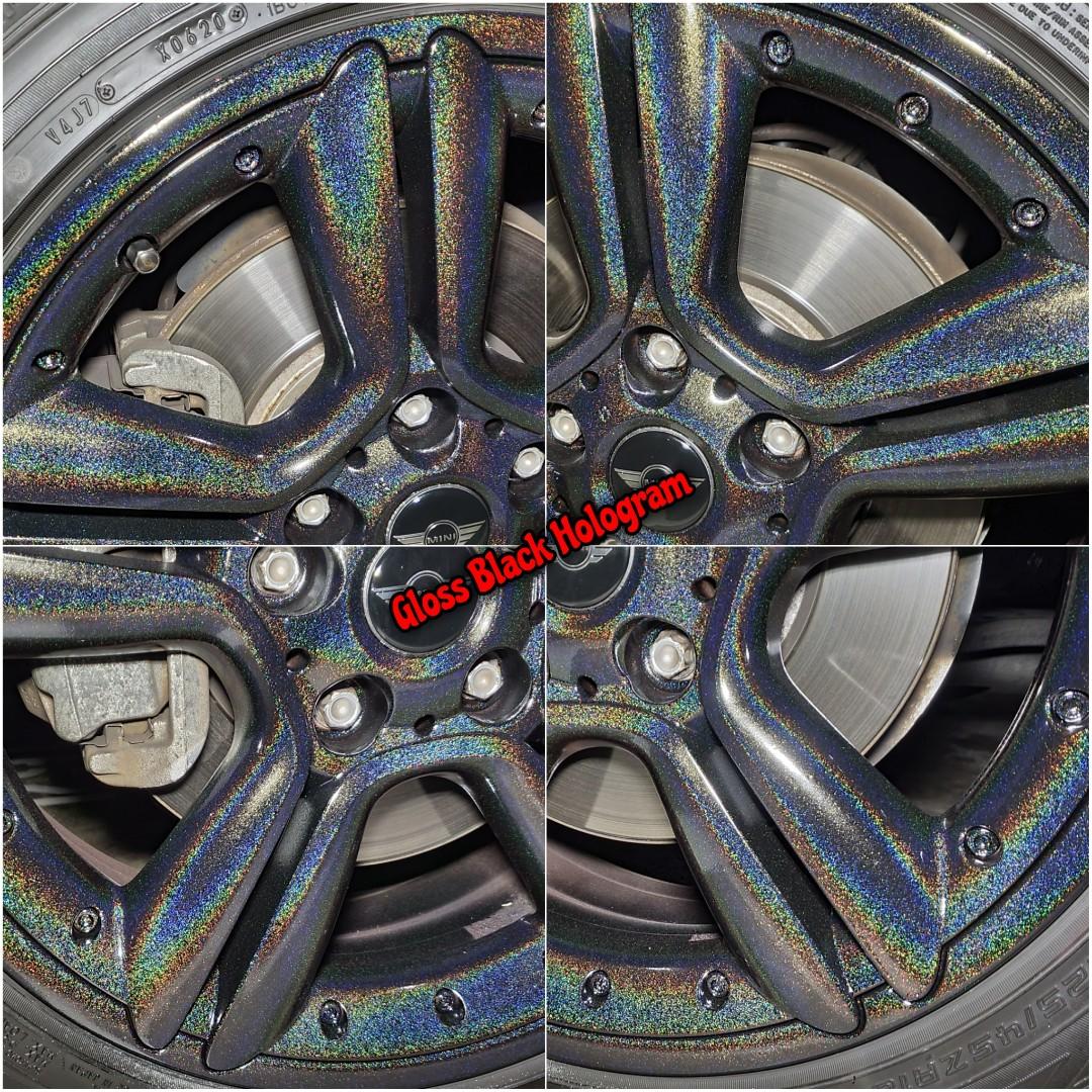 Gloss Black Hologram Rims Spray Paint Service On (Mini Cooper ...