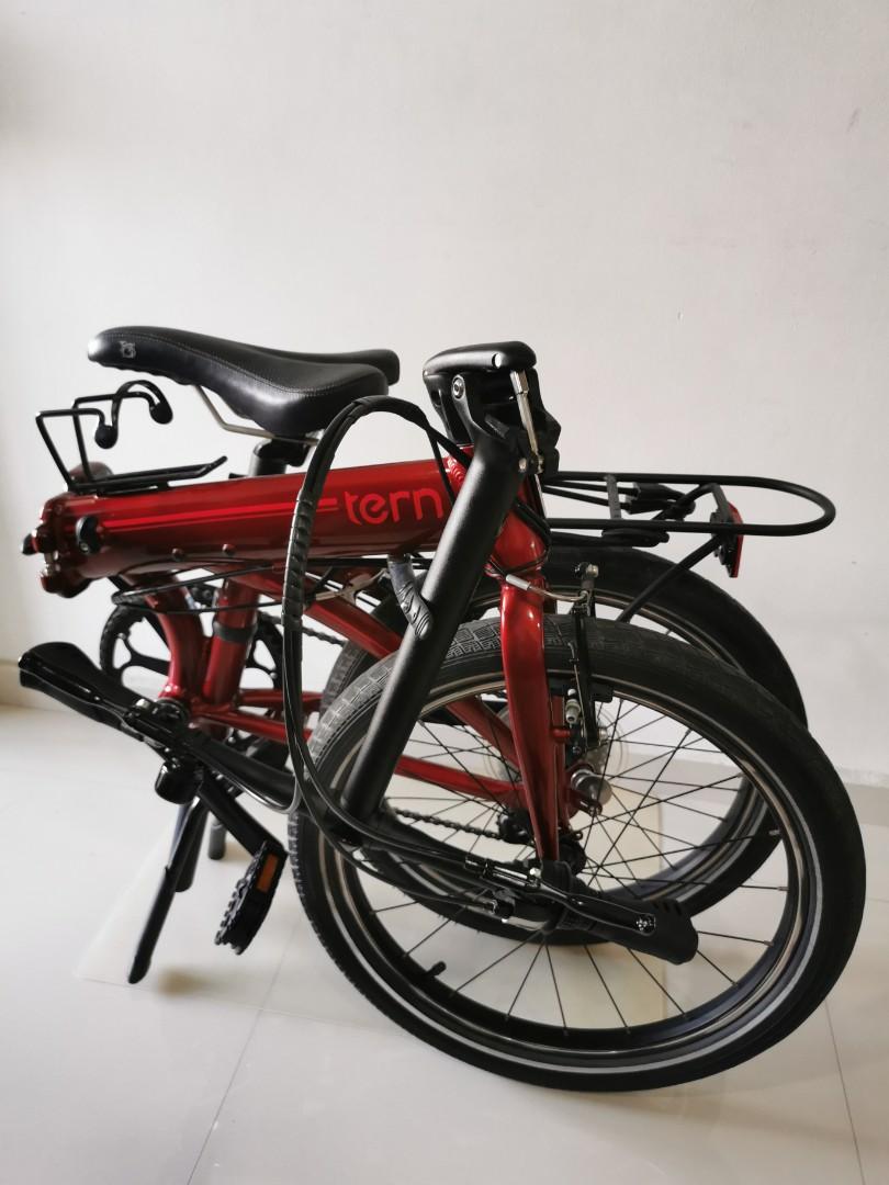 Good Condition Tern Link C8 Folding Bicycle With Rear Rack, Sports ...