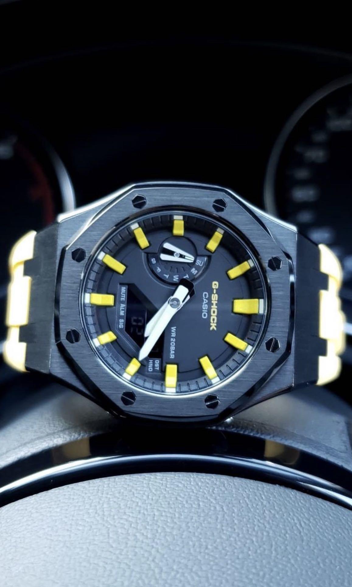 Gshock Casio bumble bee Bruce lees design ga2100 ga2110, Men's Fashion ...