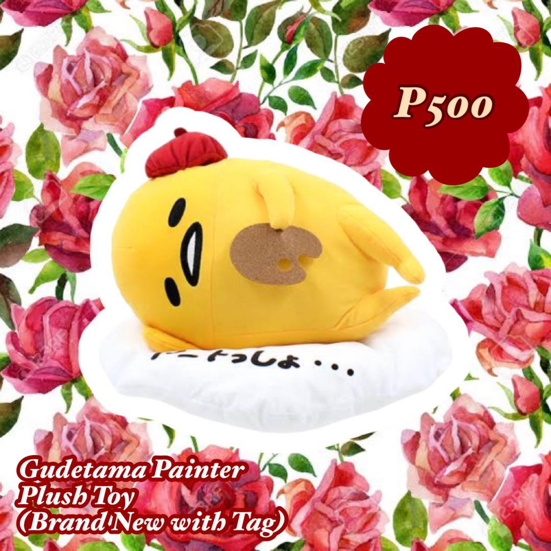 Gudetama Painter Plush / Stuffed Toy, Hobbies & Toys, Toys & Games on ...
