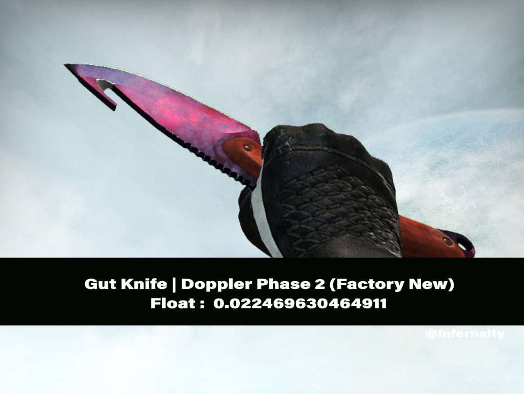 Gut Knife Doppler P2 FN CSGO SKINS KNIVES, Video Gaming, Gaming Accessories, In-Game Products on ...