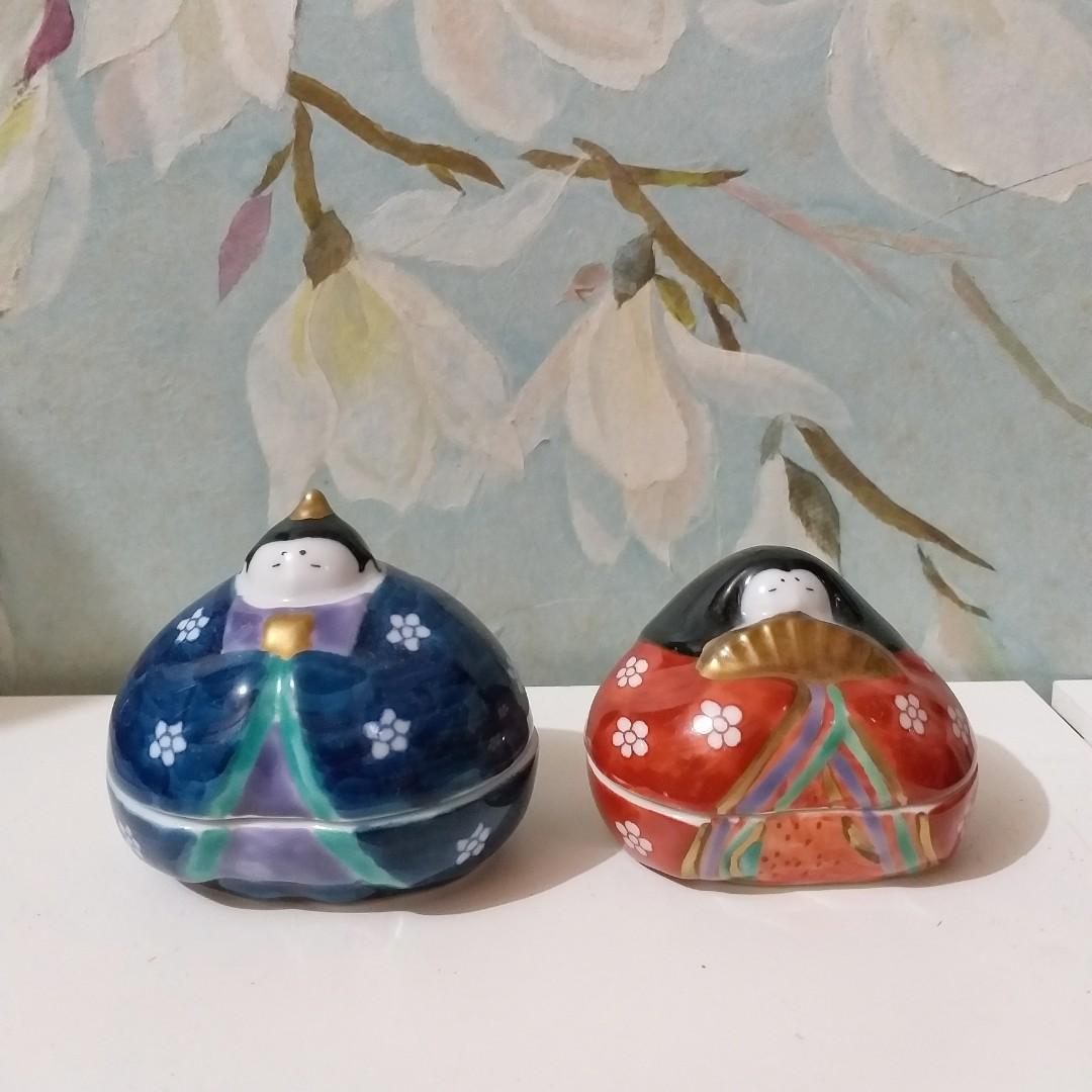 Hinamatsuri Empress Emperor Japanese Royalty mini Trinket canister ...