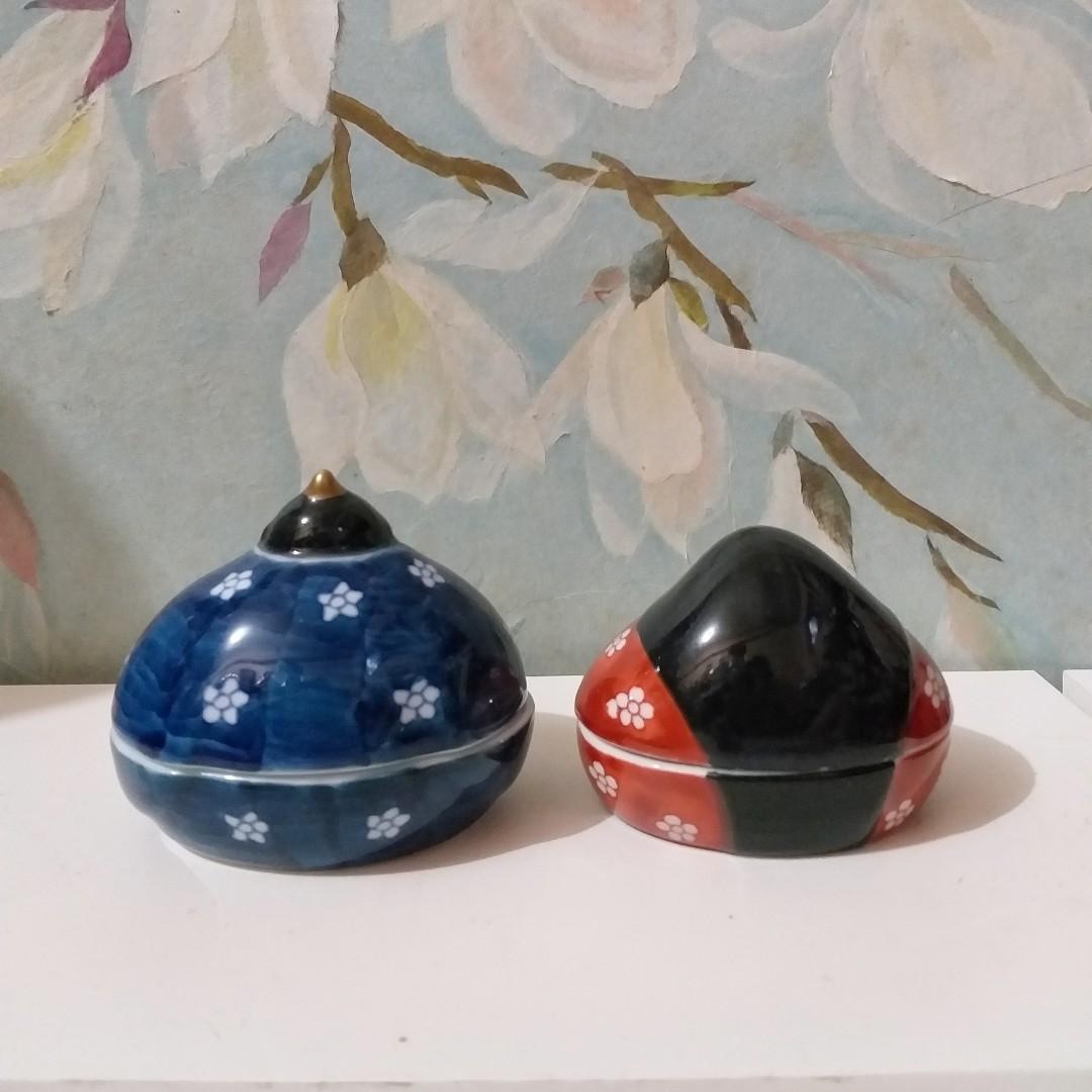 Hinamatsuri Empress Emperor Japanese Royalty mini Trinket canister ...