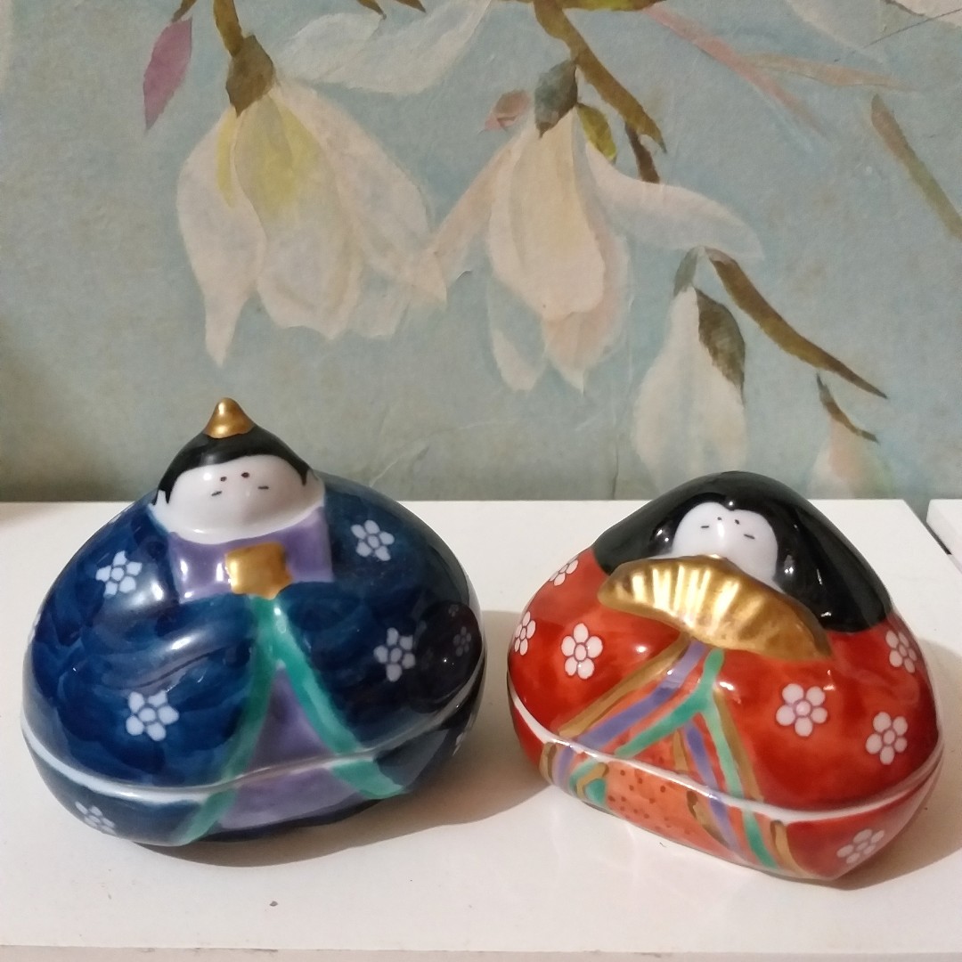 Hinamatsuri Empress Emperor Japanese Royalty mini Trinket canister ...