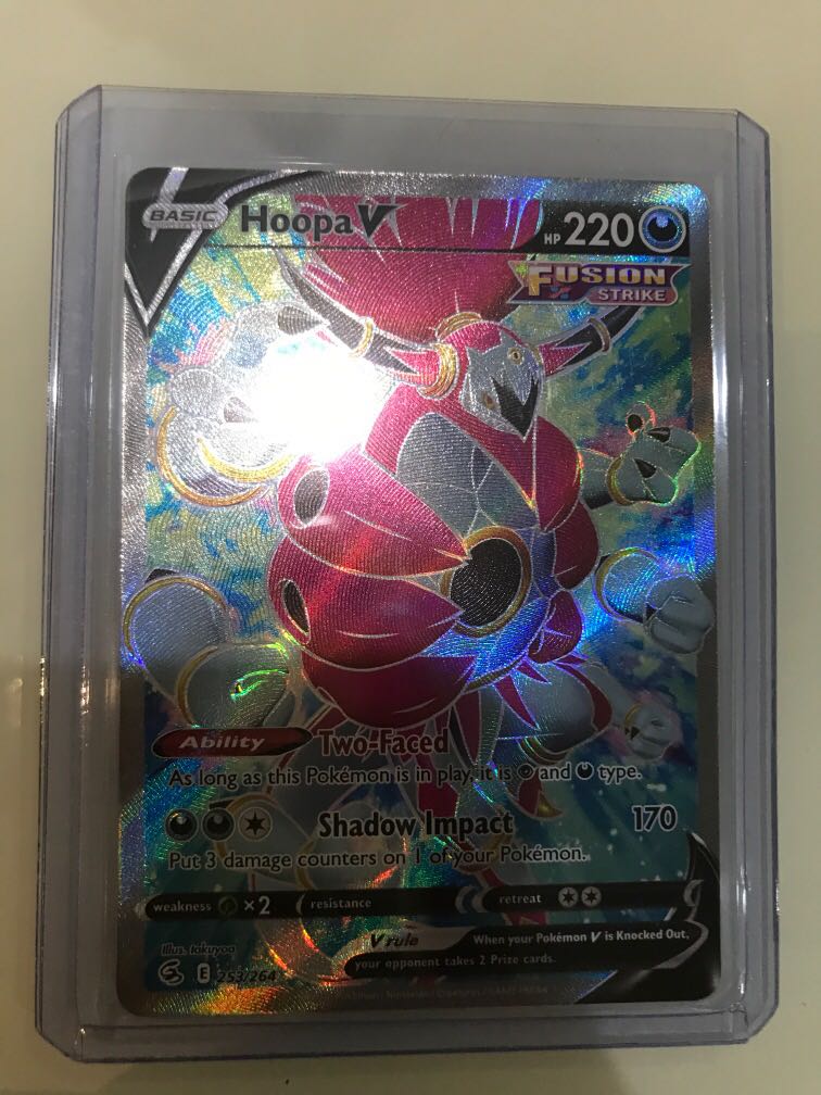 Hoopa V Full Art Fusion Strike, Hobbies & Toys, Toys & Games on Carousell