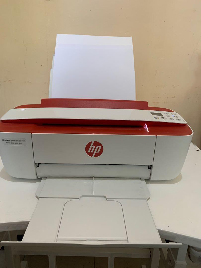 HP DeskJet Ink Advantage 3777 All-in-One Printer, Computers & Tech ...
