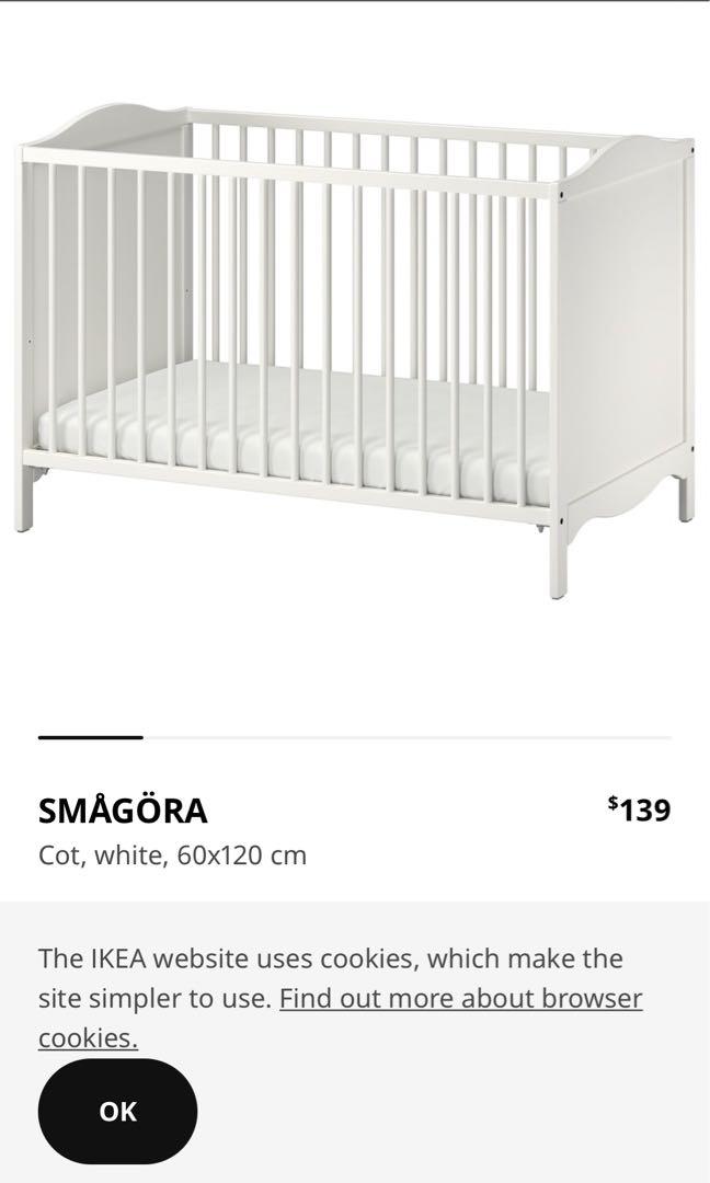 Ikea Smagora cot, Babies & Kids, Baby Nursery & Kids Furniture, Cots ...