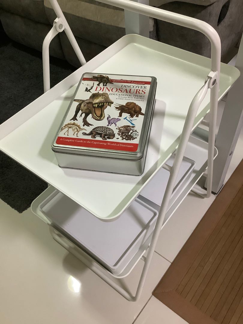 IKEA two layer foldable tray stand rack Viggja, Furniture & Home Living ...