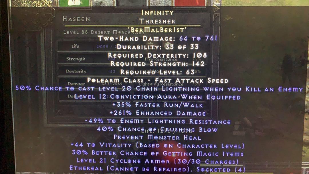 Infinity d2r, Video Gaming, Gaming Accessories, In-Game Products on ...