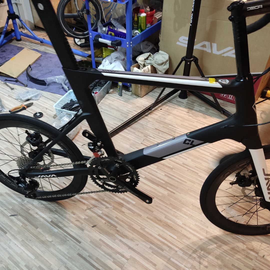 Java Cl 22 speeds Shimano 105 carbon fibre frame drop bar, Sports ...