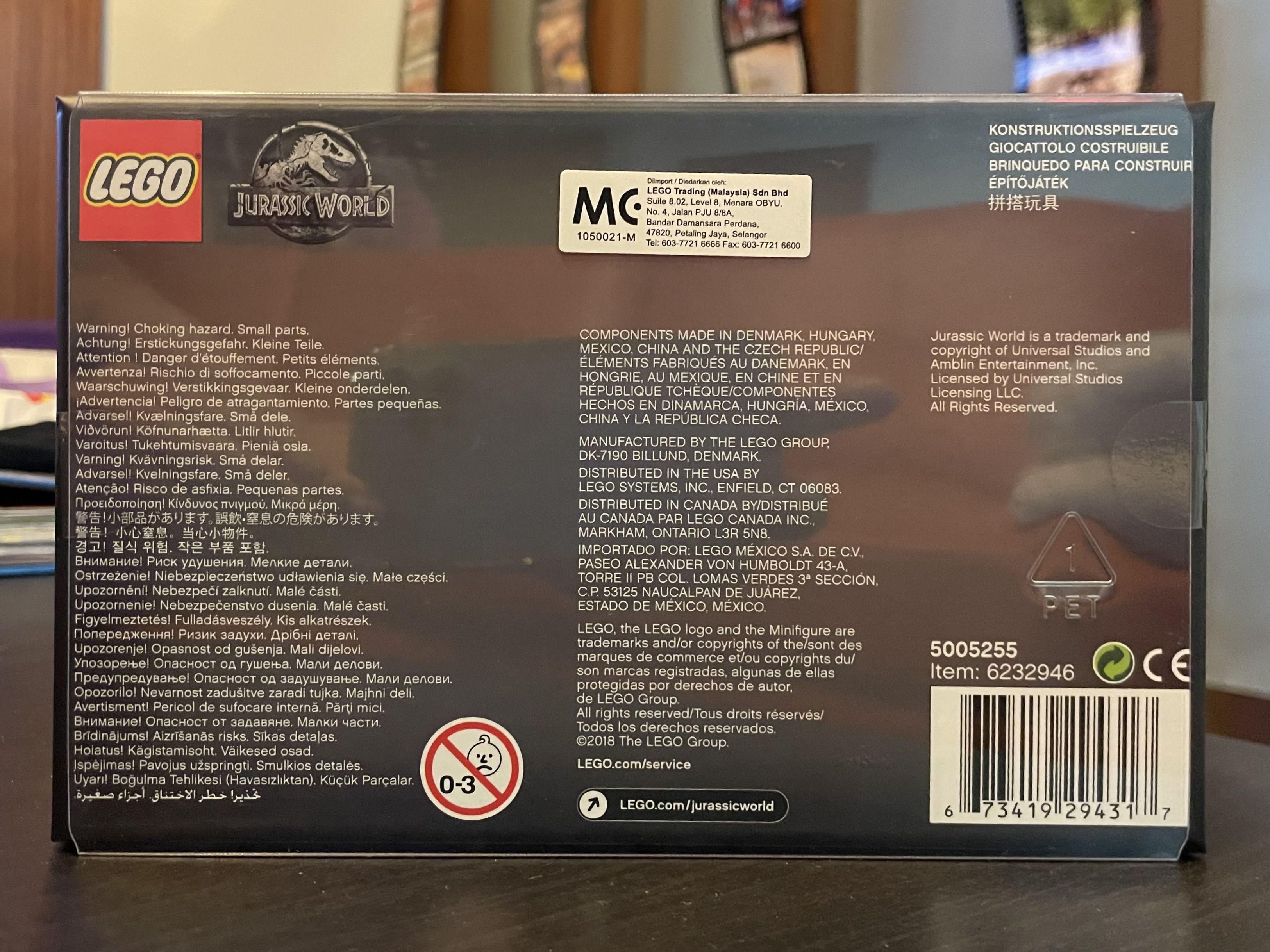Lego 5005255 Bricktober Jurassic World Minifig, Hobbies & Toys, Toys ...