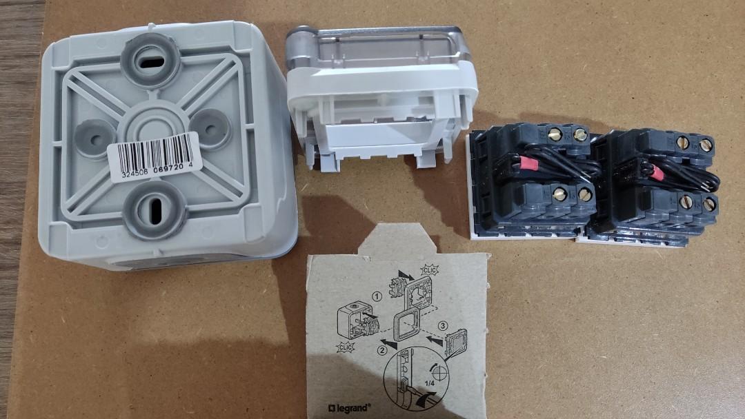 Legrand waterproof switch and housing, TV & Home Appliances, Electrical ...