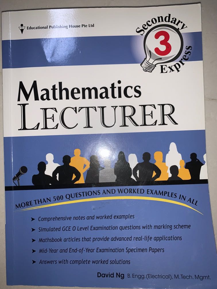 Mathematics Lecturer Secondary 3 Express EPH, Hobbies & Toys, Books ...
