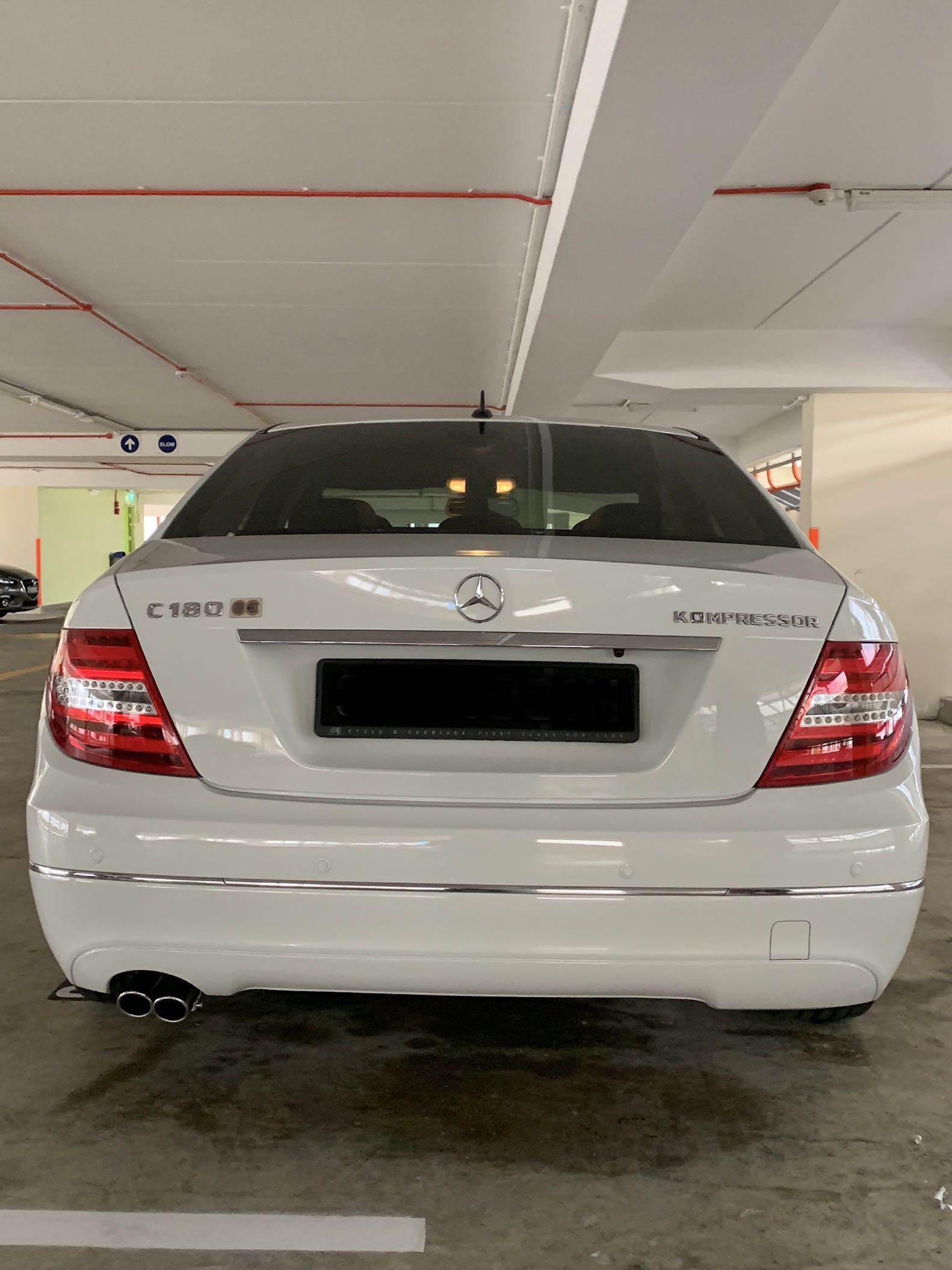 Mercedes Benz W204 C180 C200 Exhaust Pipe Tips, Car Accessories ...