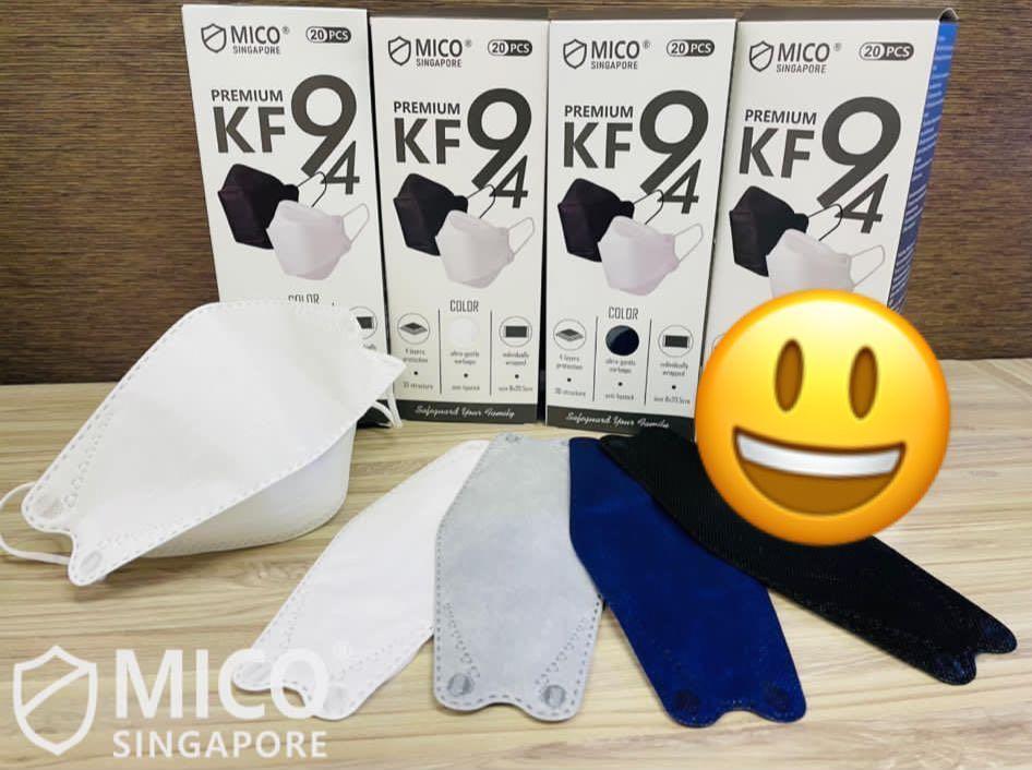 Mico KF94 premium mask adult, Health & Nutrition, Face Masks & Face ...