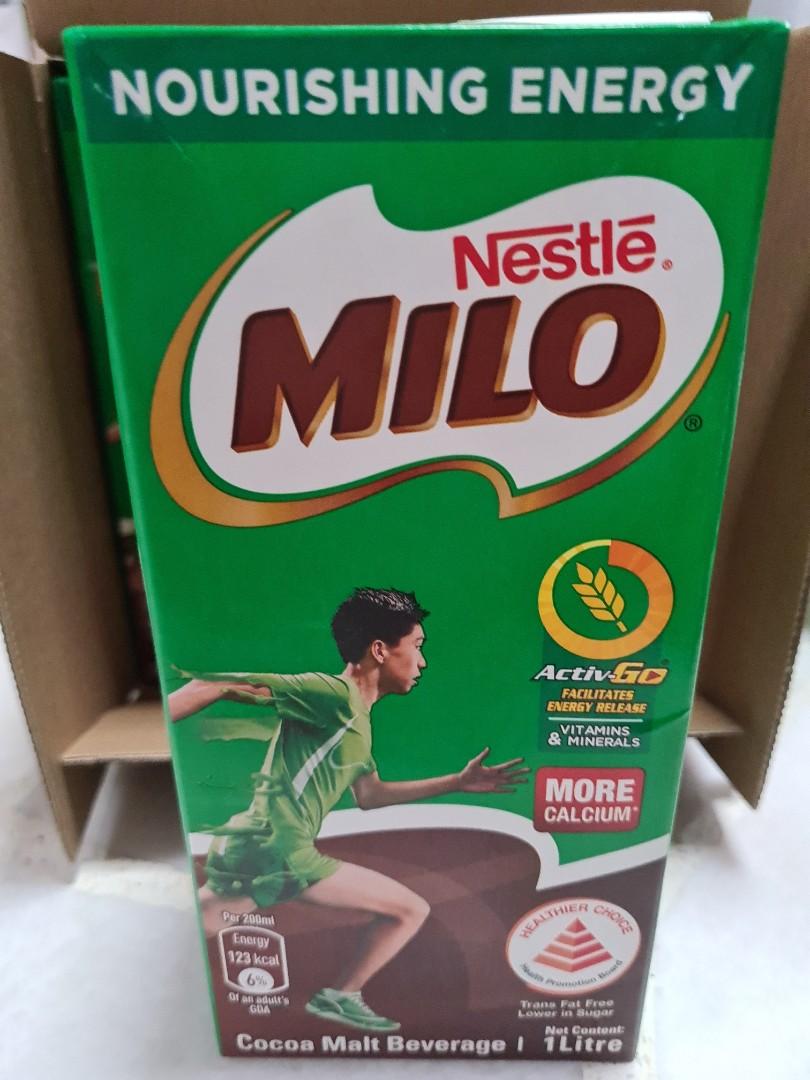 Milo Chocolate Malt UHT Packet Drink 1 litre, Food & Drinks, Beverages ...