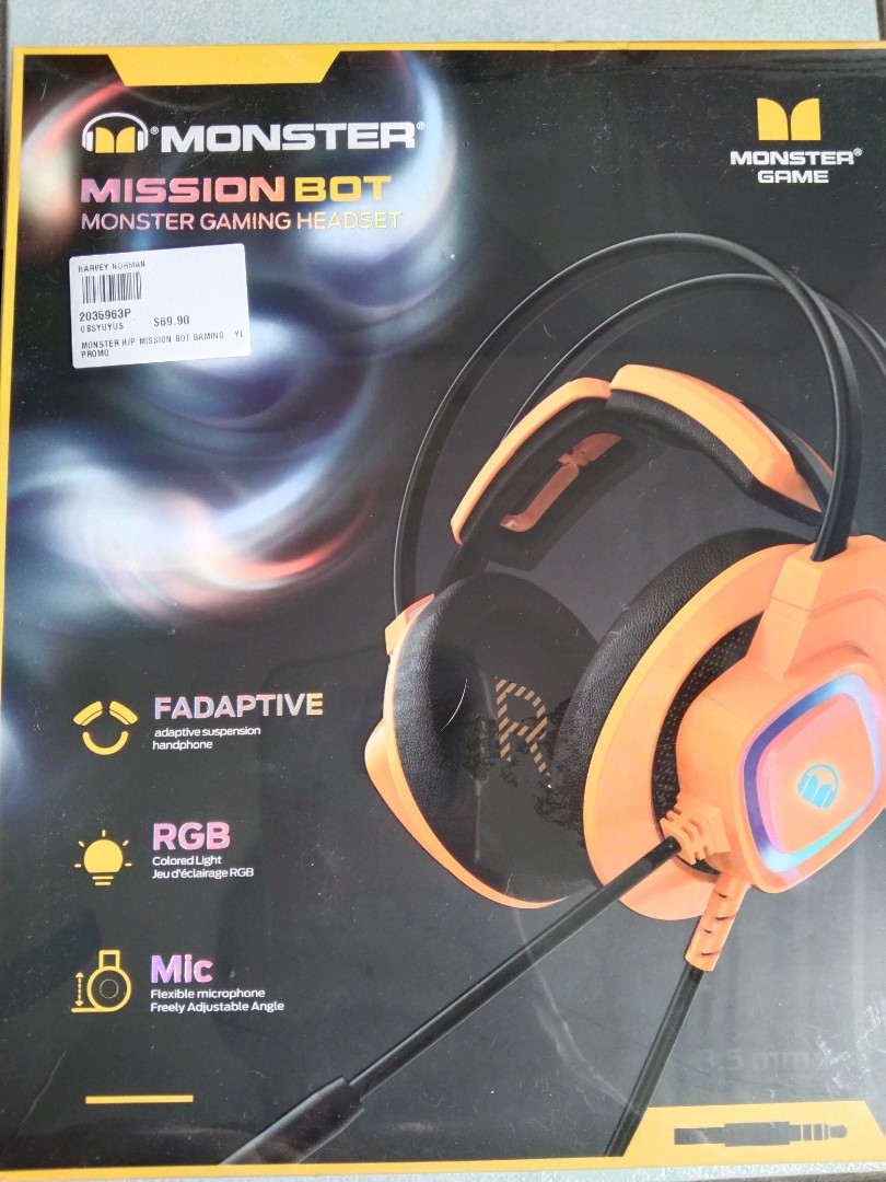 Monster Gaming Headset, Audio, Headphones & Headsets on Carousell