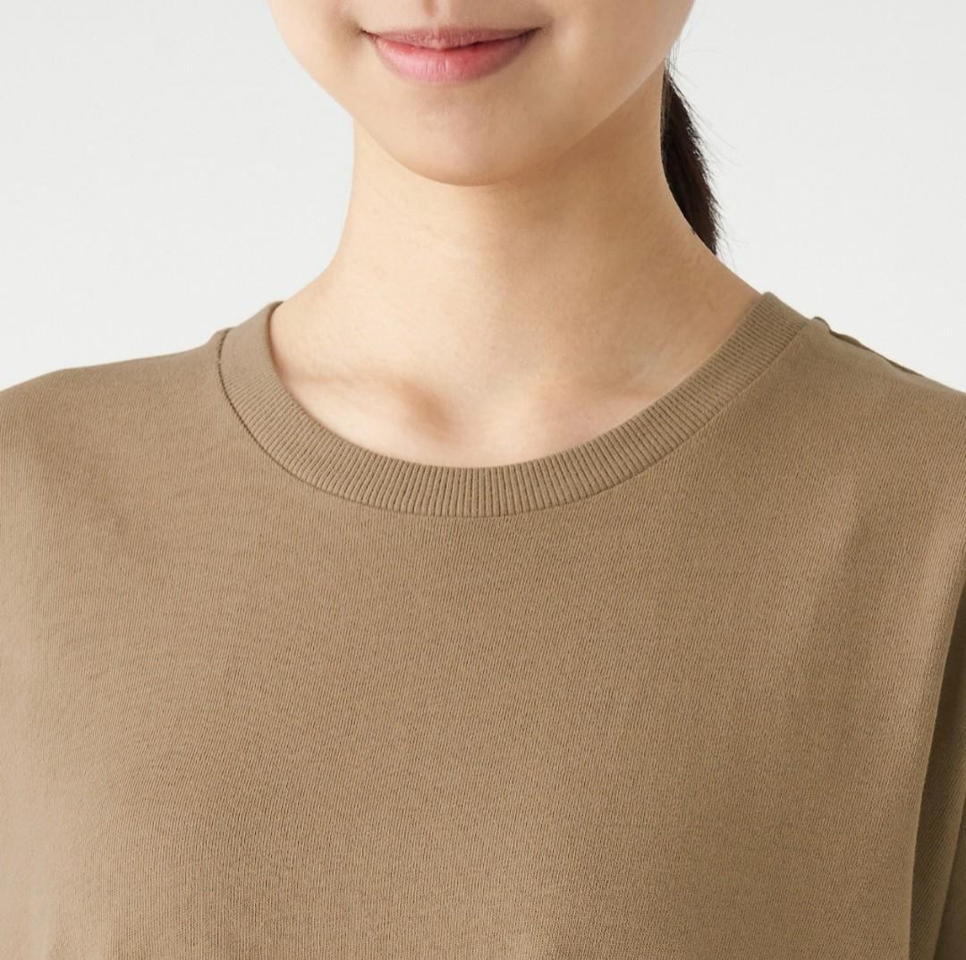 MUJI Wide Count Jersey Stitch Flair Dress, Women's Fashion, Dresses ...