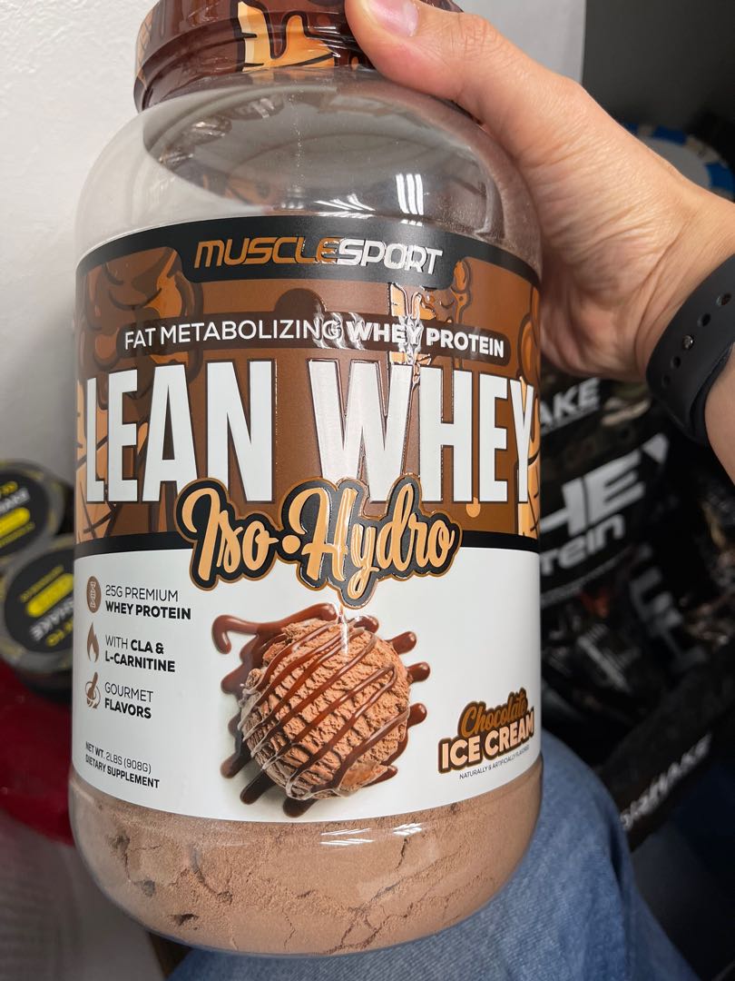MuscleSport Lean Whey "Chocolate Icecream" whey protein isolate, 健康及營養 ...
