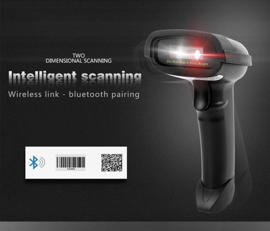NETUM NT-1228BC Bluetooth Wireless CCD Barcode Scanner, Handheld 1D Bar ...
