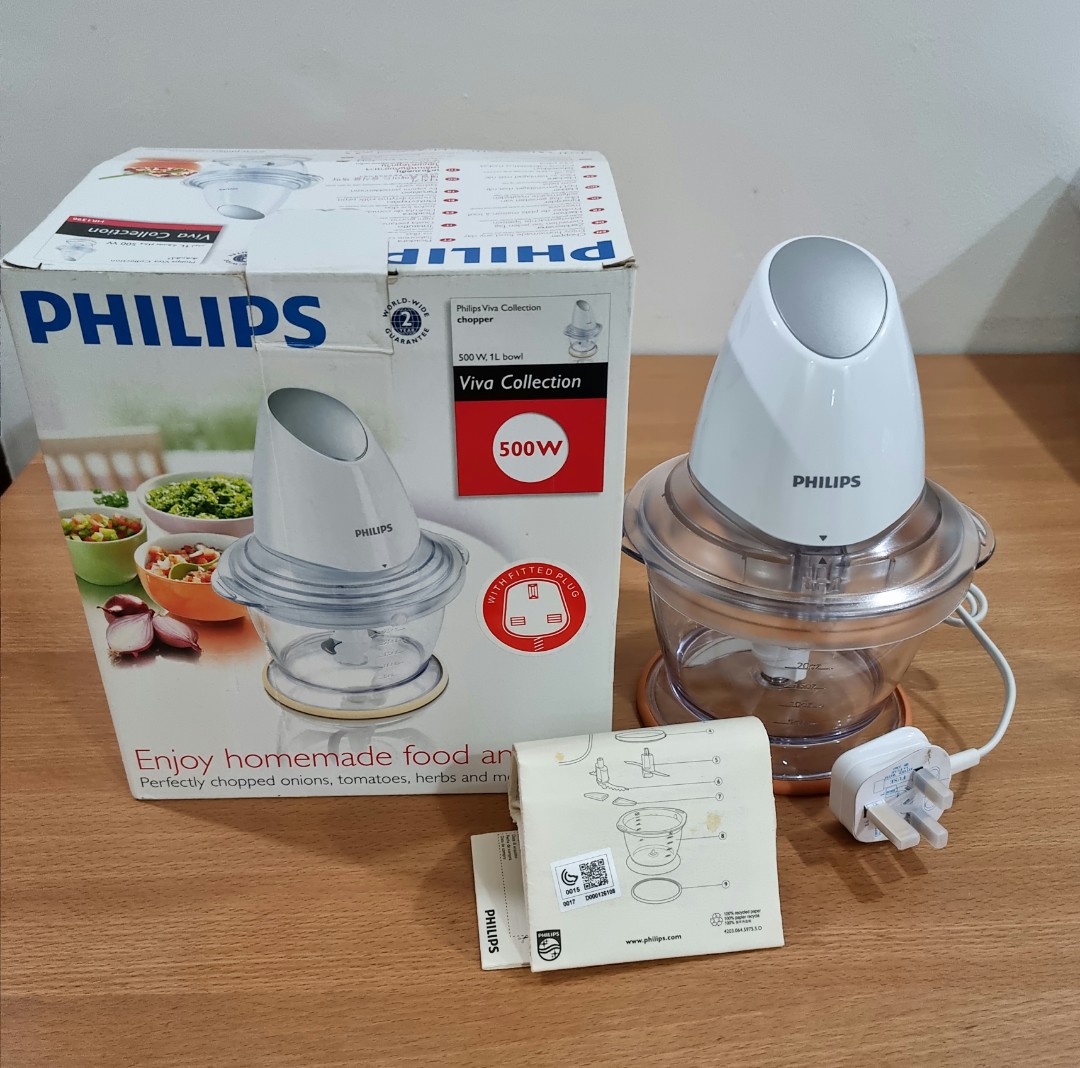 Philips food chopper / blender 500W, 1L, Babies & Kids, Nursing ...