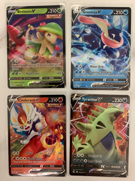 POKEMON SWORD & SHIELD FUSION STRIKE BRELOOM GRENINJA CINDERACE ...