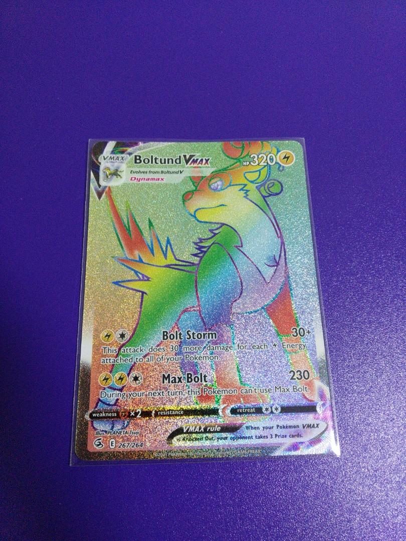 Pokemon TCG Boltund Vmax Hyper Rare - SS8 Fusion Strike, Hobbies & Toys ...