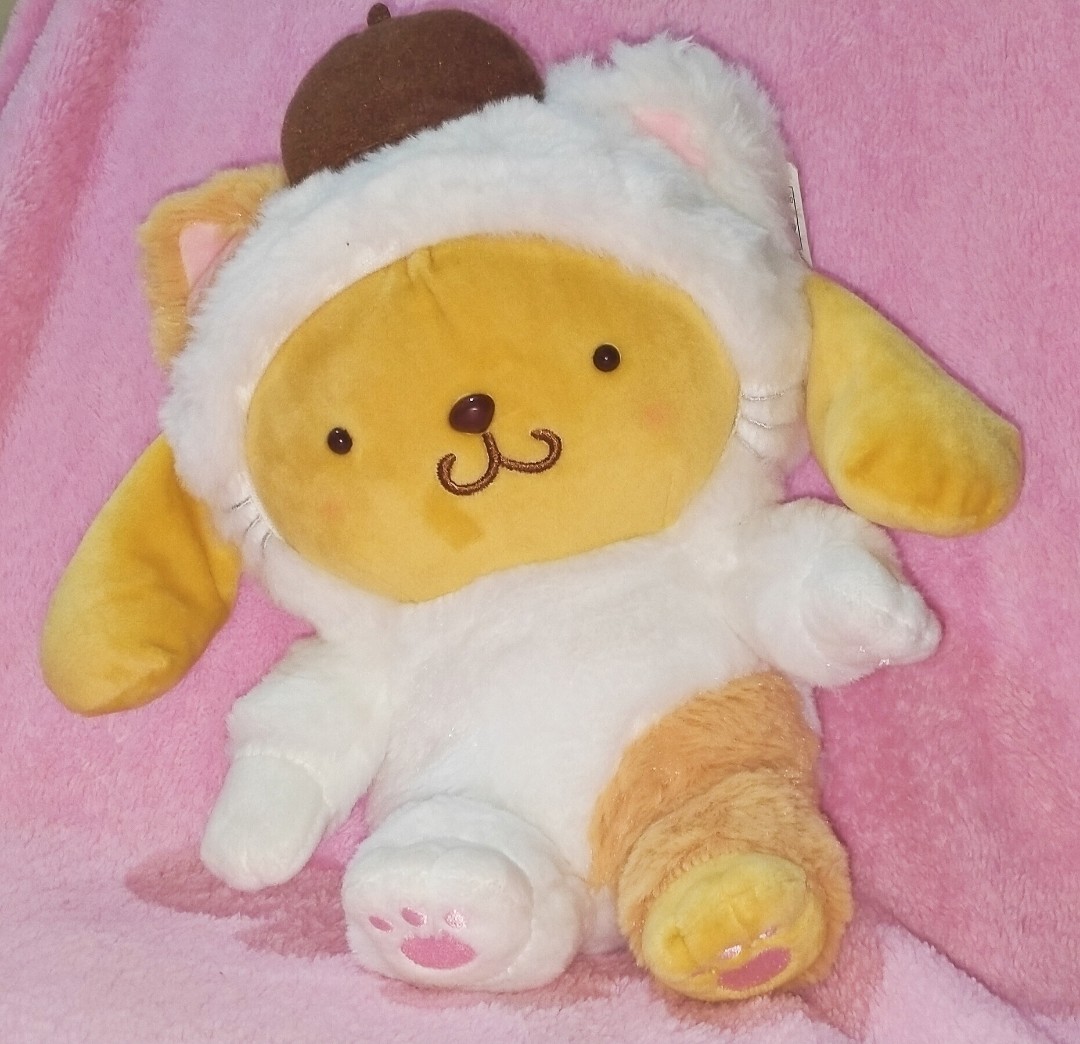 Pompompurin Cat Plush, Hobbies & Toys, Toys & Games on Carousell