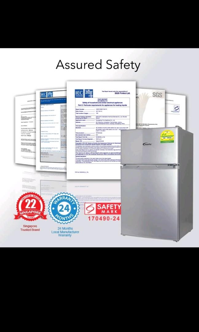 PowerPac 71L 2 Door Mini Bar Fridge with Freezer (PPF85), TV & Home ...