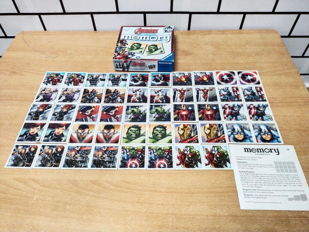 Ravensburger Marvel Avengers Memory Card Games, Hobbies & Toys, Toys ...