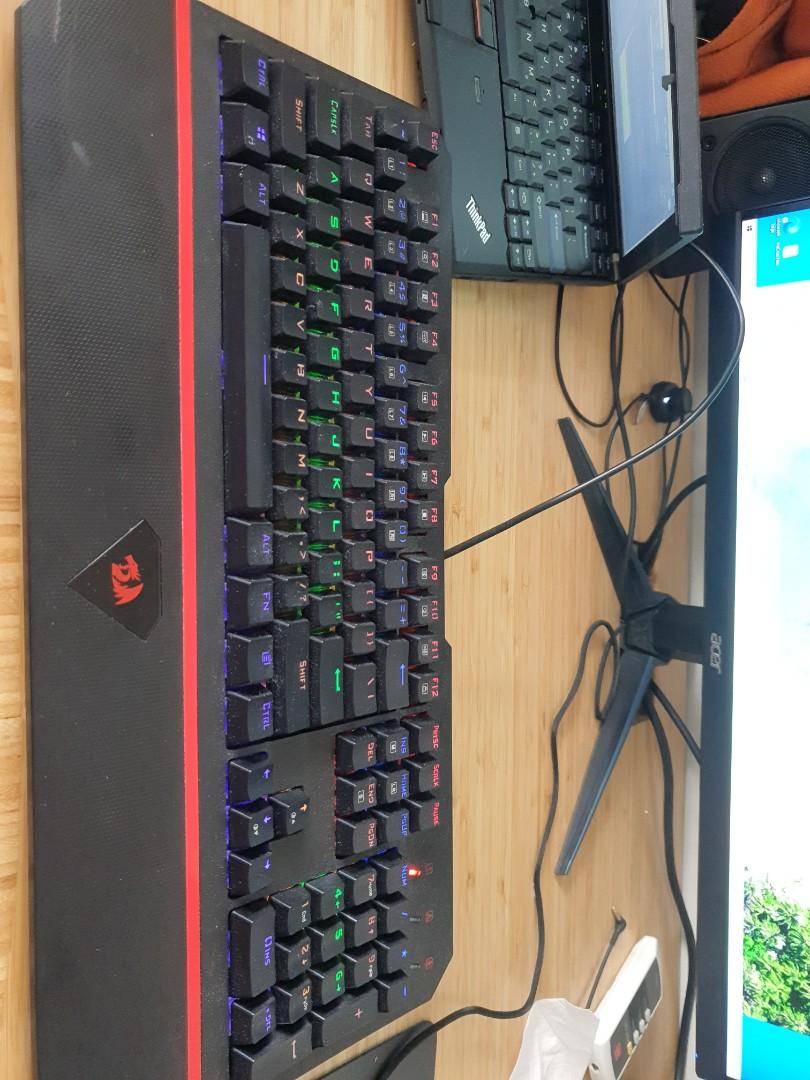 Red Dragon RGB Mechanical Keyboard (Clicky), Computers & Tech, Parts ...