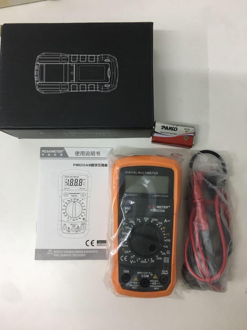 Sanwa Multi tester / Digital Multimeter Peakmeter PM8233A / Victor 7001 ...