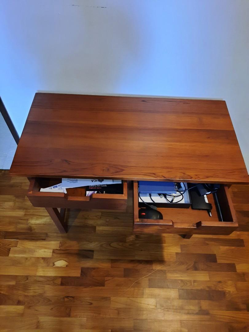 Scanteak Desk, Furniture & Home Living, Furniture, Tables & Sets on ...