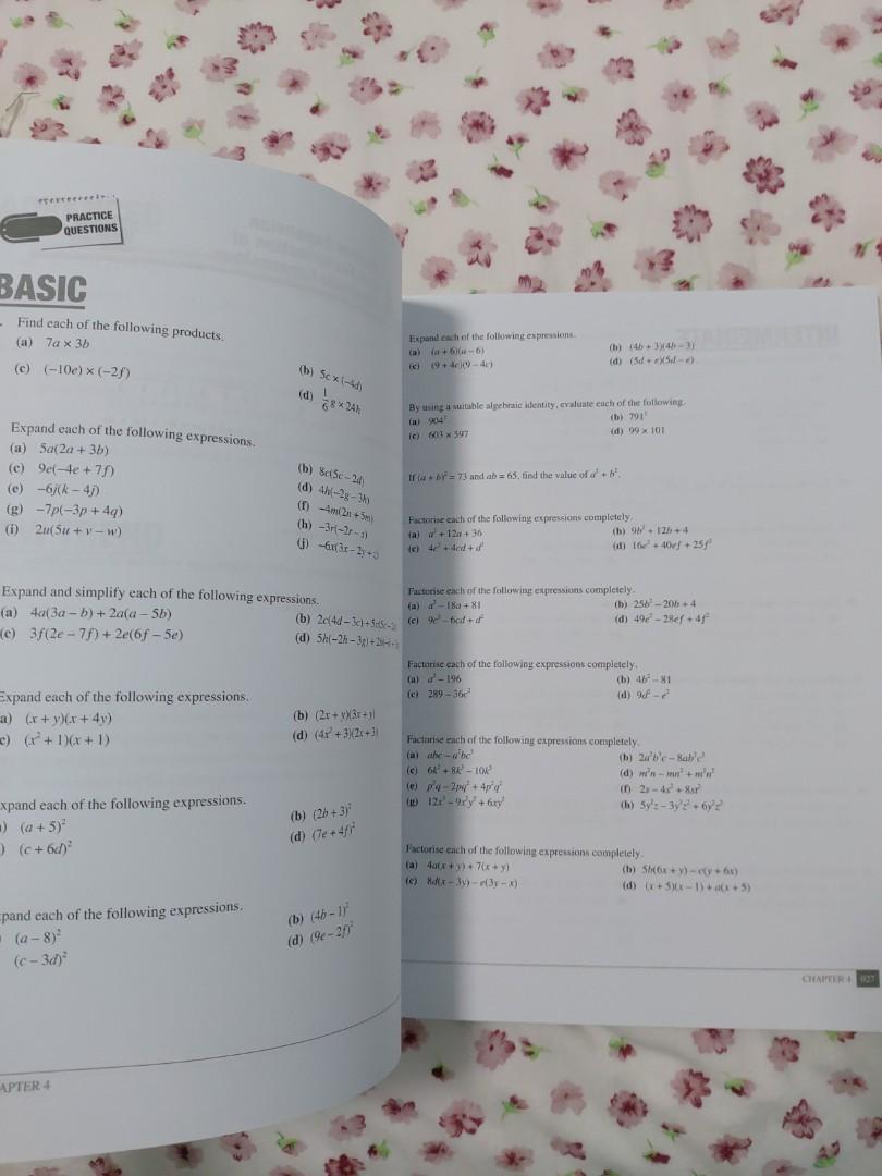 Secondary 2 Math Workbook, Hobbies & Toys, Books & Magazines, Textbooks ...