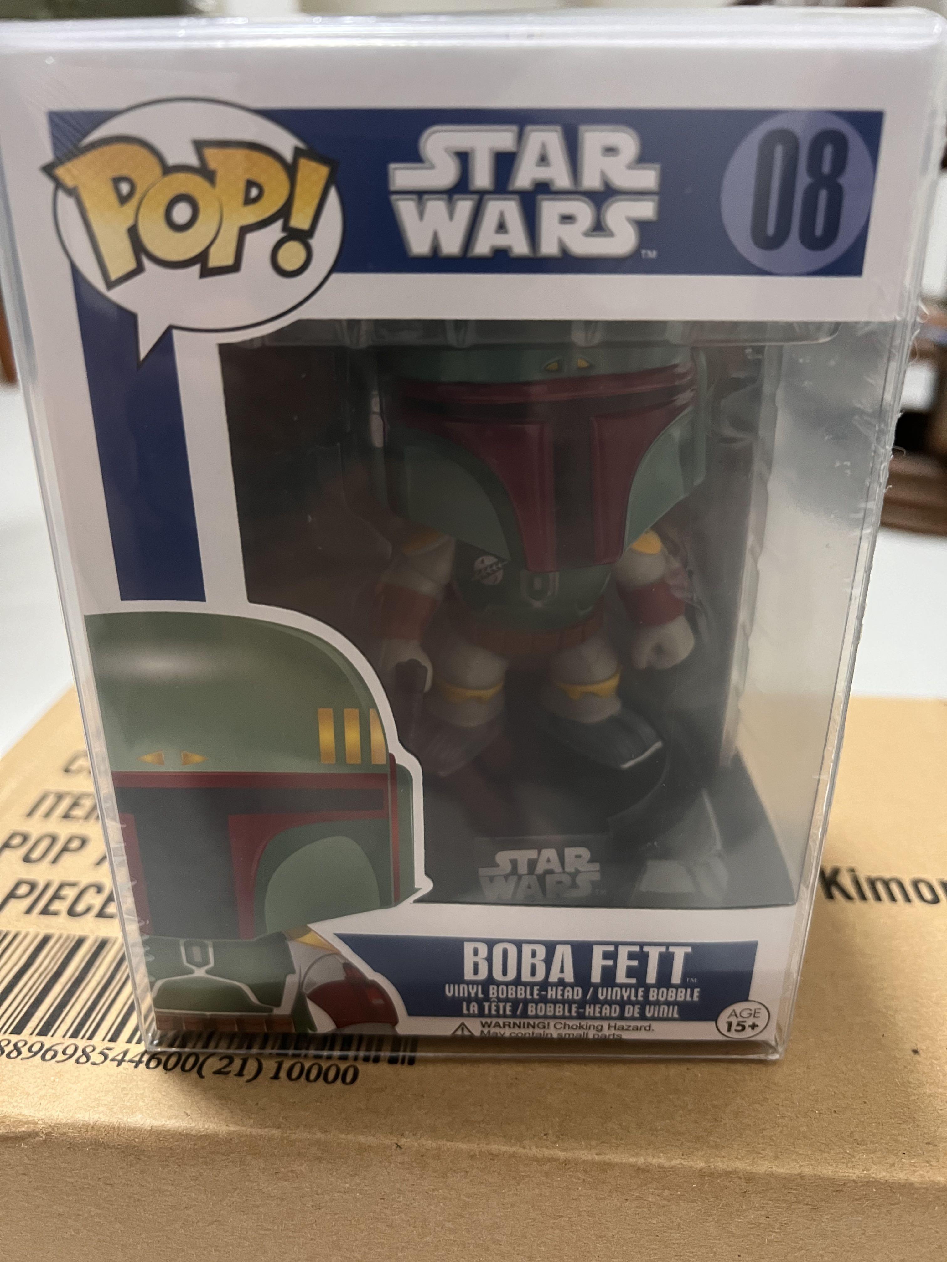 Starwars Funko Pop Boba Fett 08 Classic brand new with pop protector ...