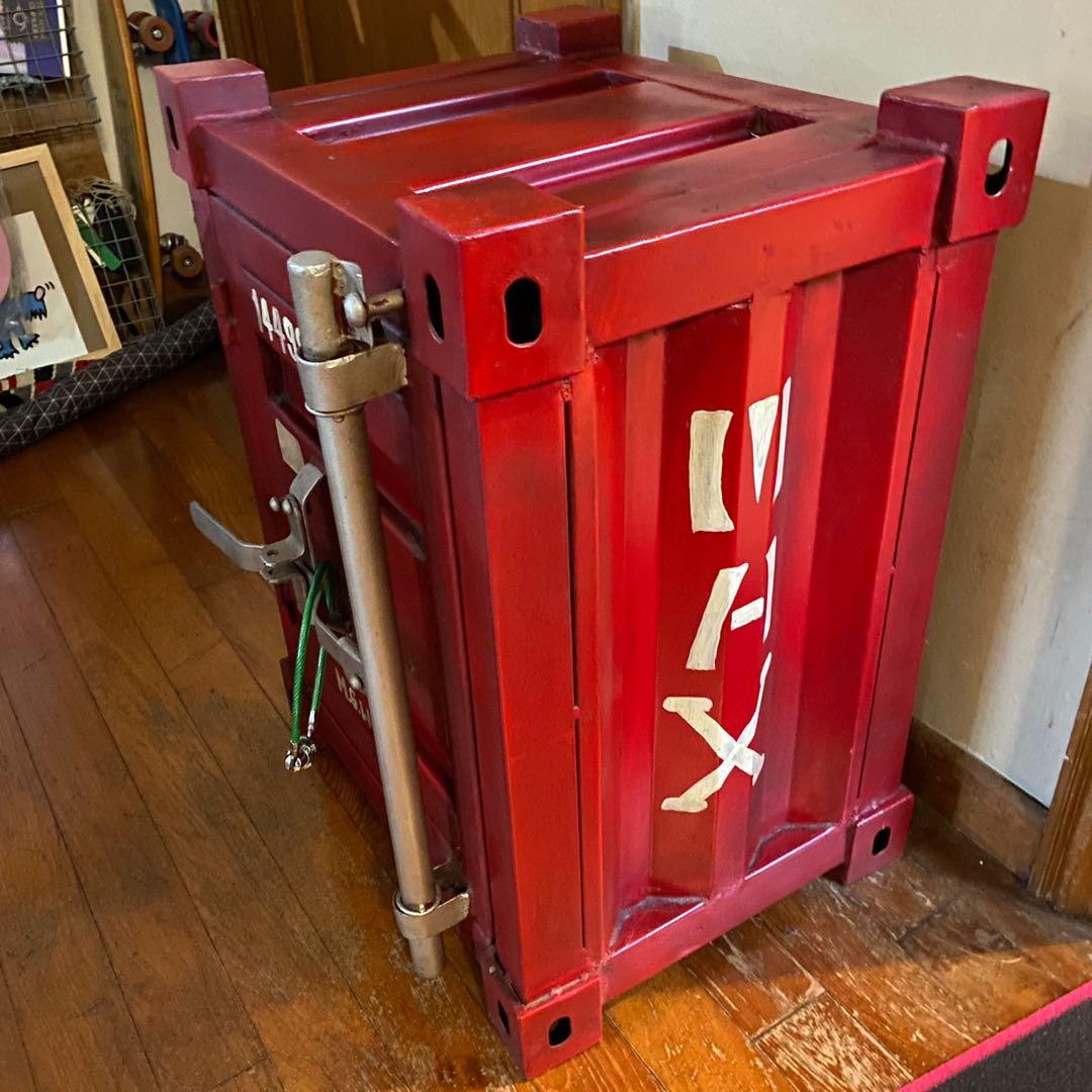 Steel Industrial Storage Container Safe in Red, Japan, Lockable, Men's ...