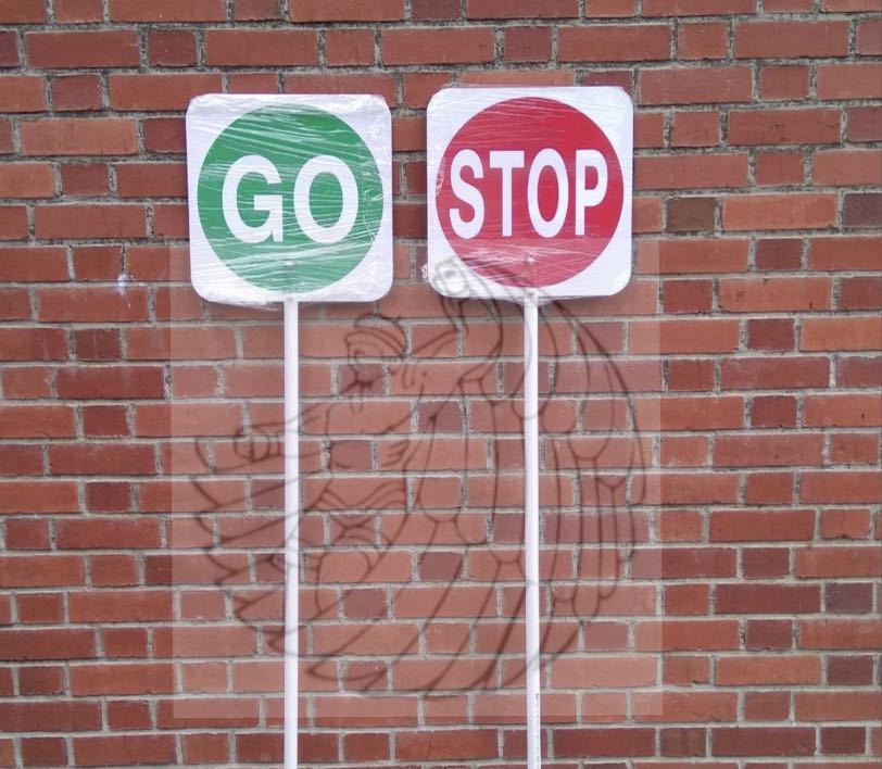 Stop/Go double sided lollipop, Everything Else on Carousell