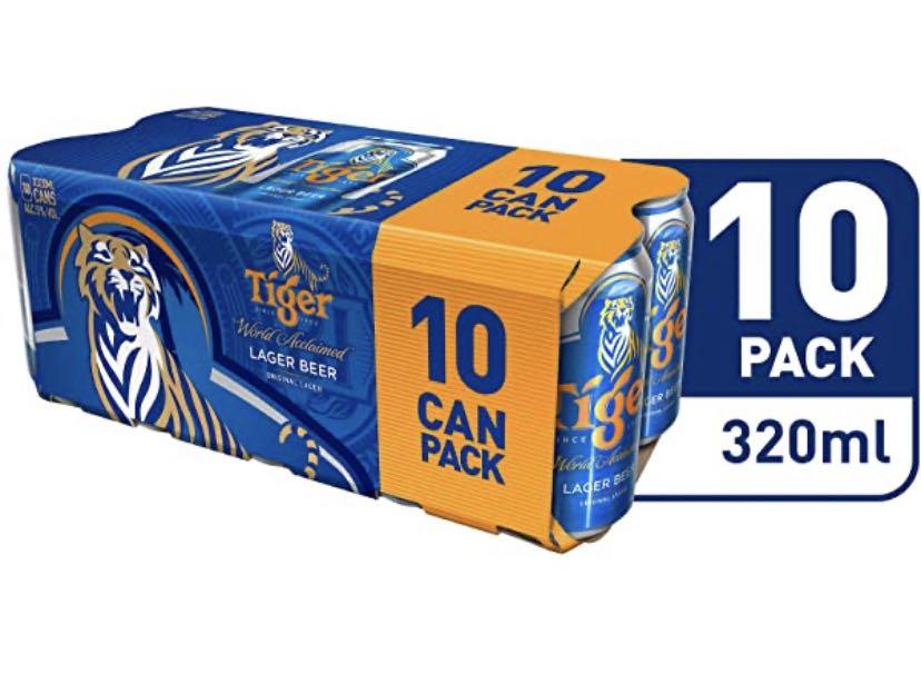 Tiger Beer (30 cans), Food & Drinks, Alcoholic Beverages on Carousell