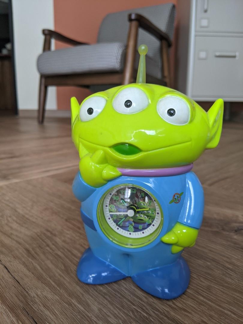 Toy Story Little Green Man Alien Desk Clock, Furniture & Home Living ...