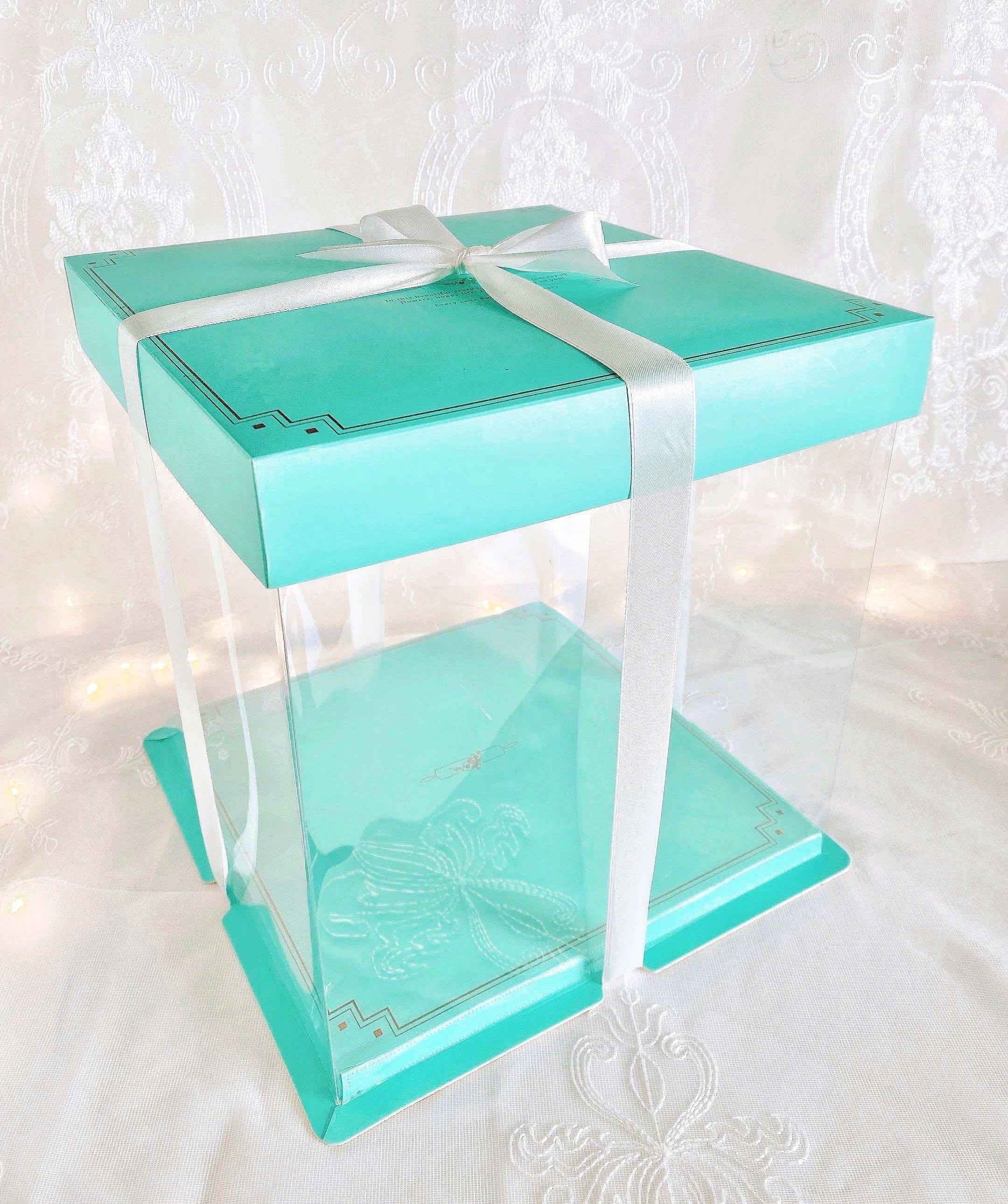 Transparent cake box, transparent clear square cake box for number cake ...