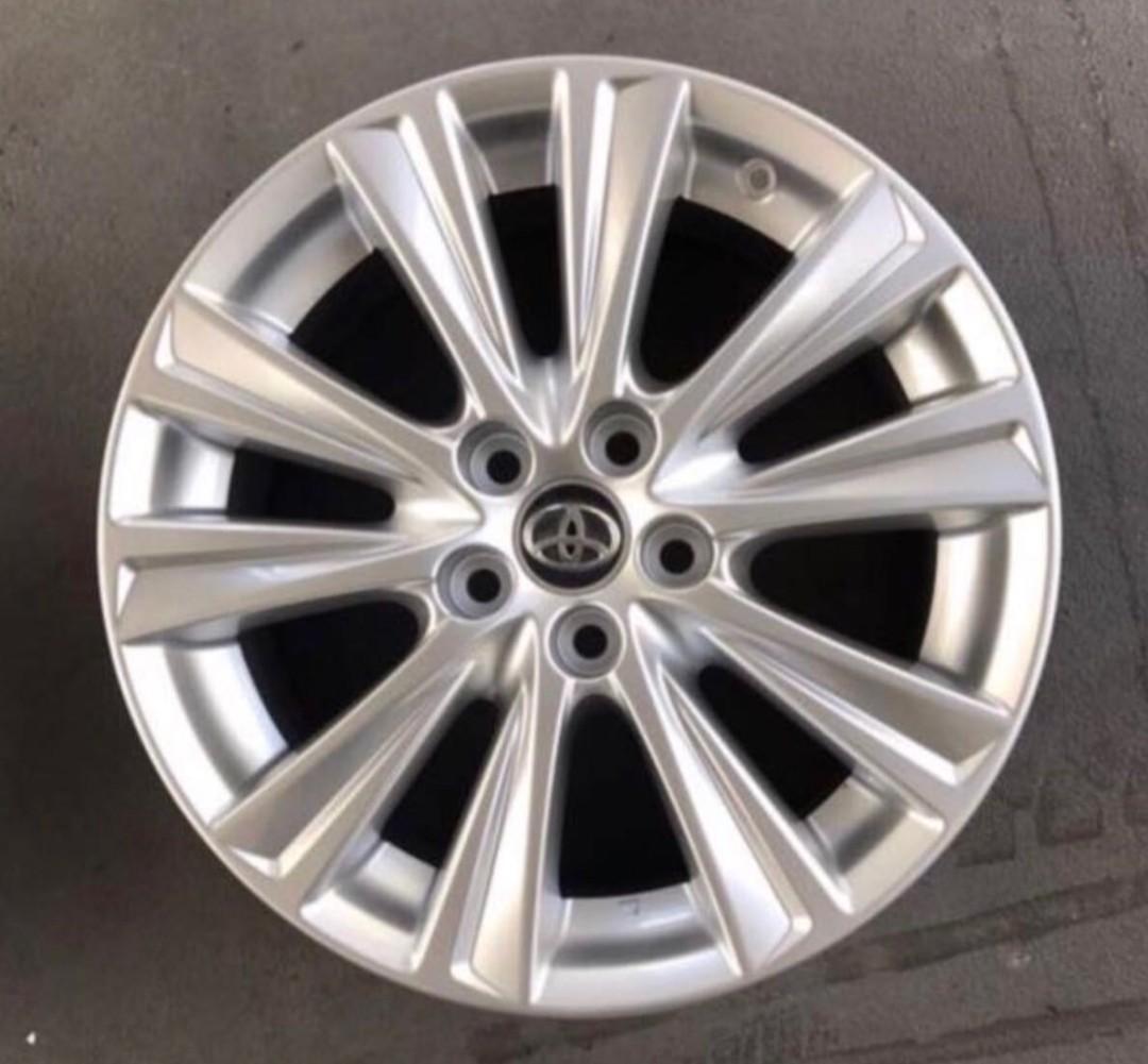 Used 18" Original Toyota Rims, Car Accessories, Tyres & Rims on Carousell