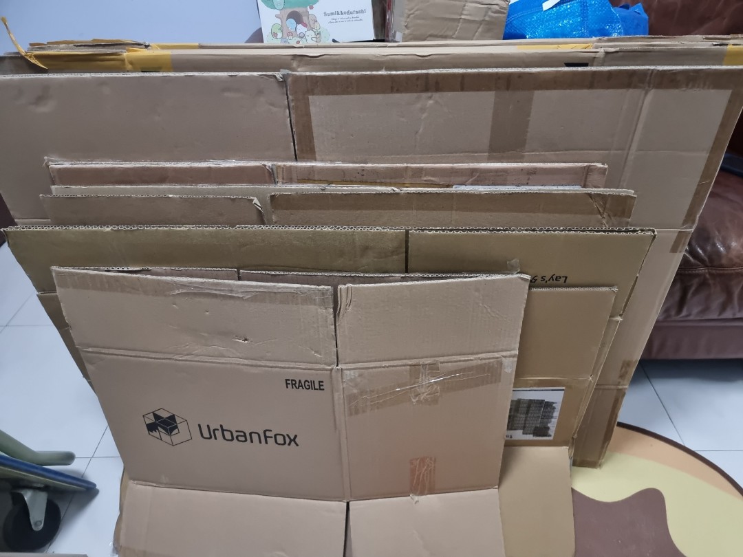 Used carton boxes, Furniture & Home Living, Home Improvement ...